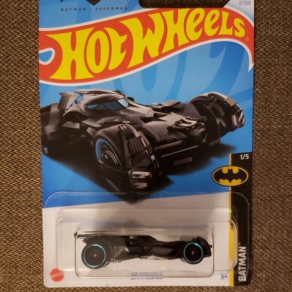 Hot Wheels | Toys | Hot Wheels Batmobile Blue Rims 5 Batman Collection ...